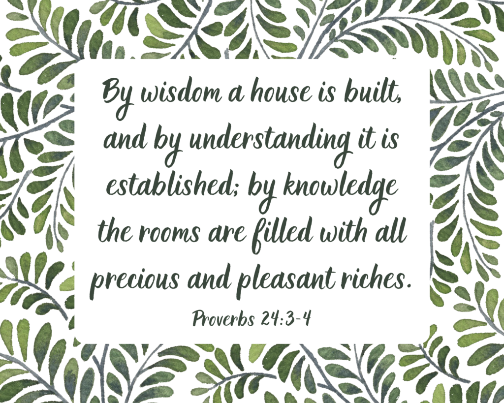 By Wisdom a House Is Built - Freebie Friday - Ashley Eddleman